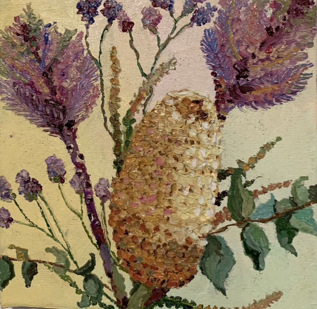 CHLOE TUPPER - Yellow and Purple Banksias - STALA CONTEMPORARY