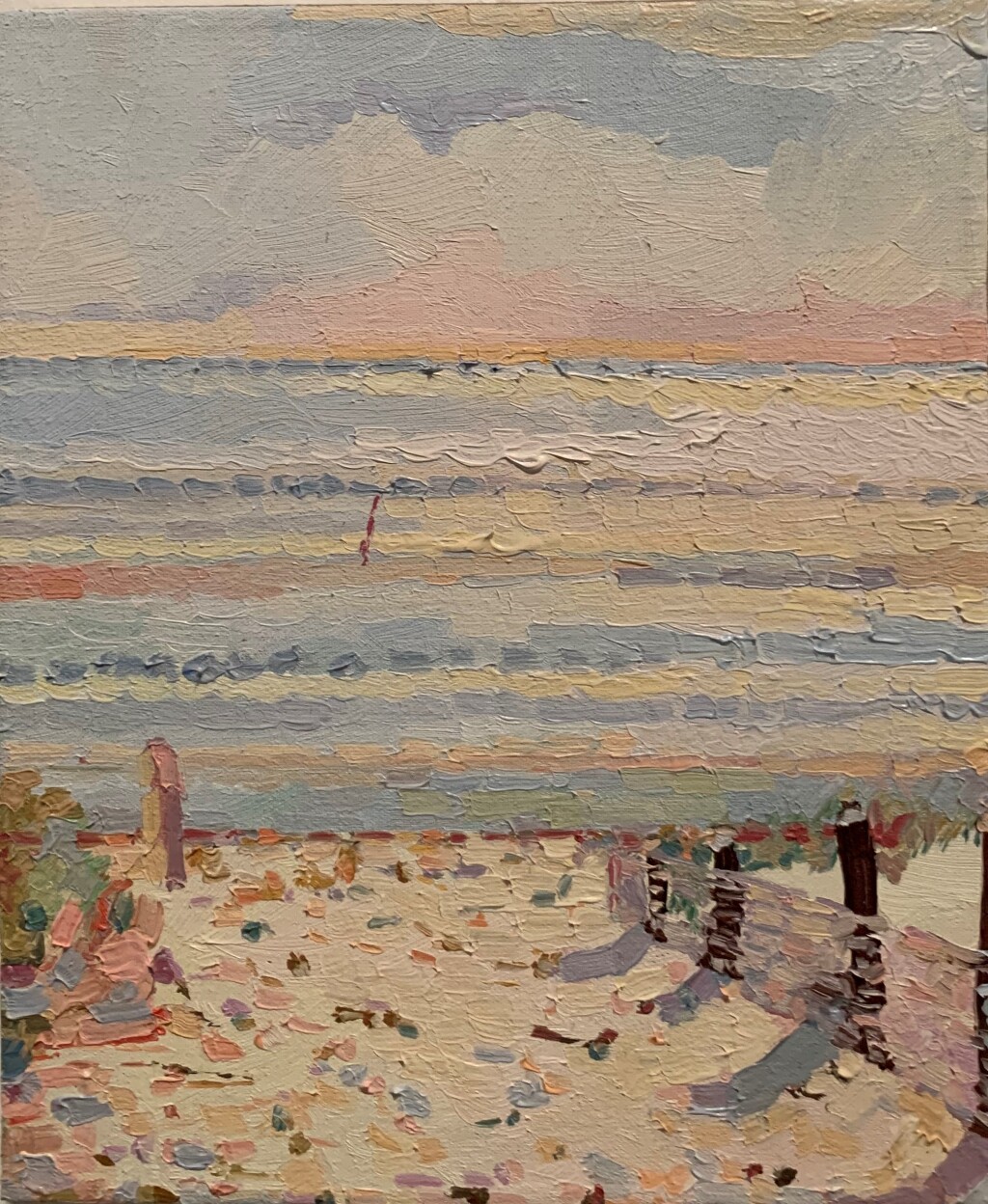 CHLOE TUPPER - Sunny Day at Sorrento Beach with Fence - STALA CONTEMPORARY