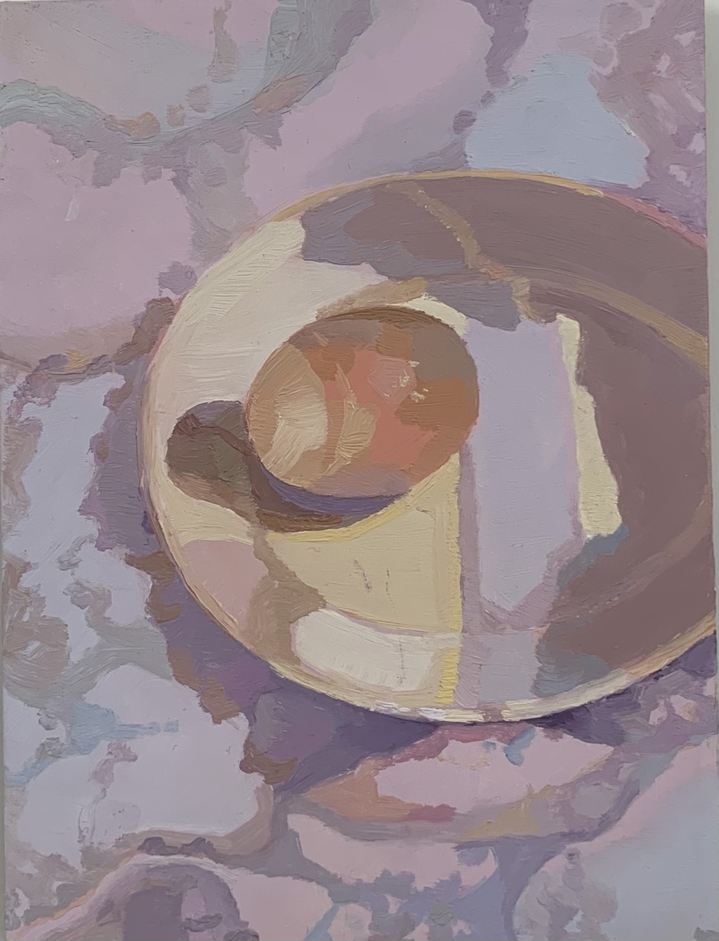 CHLOE TUPPER - White on white: egg on plate - STALA CONTEMPORARY