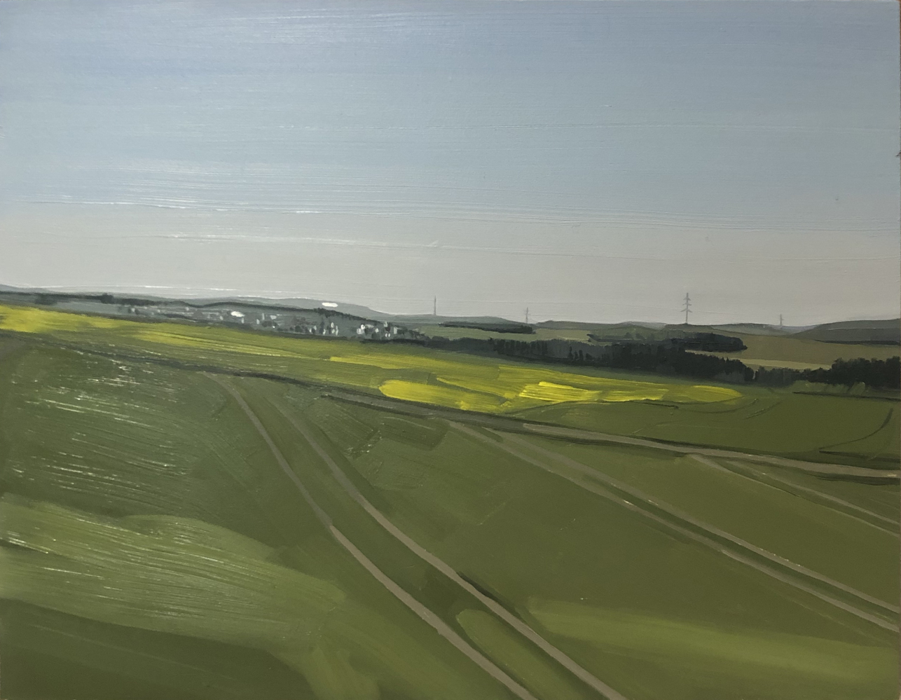 ELLEN NORRISH - Cycling past farms - STALA CONTEMPORARY