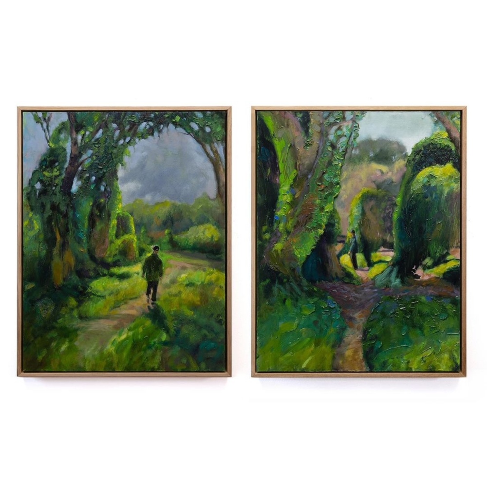 WADE TAYLOR - Gwelup Secret Garden (diptych) - (ACQUIRED BY THE CITY OF ...